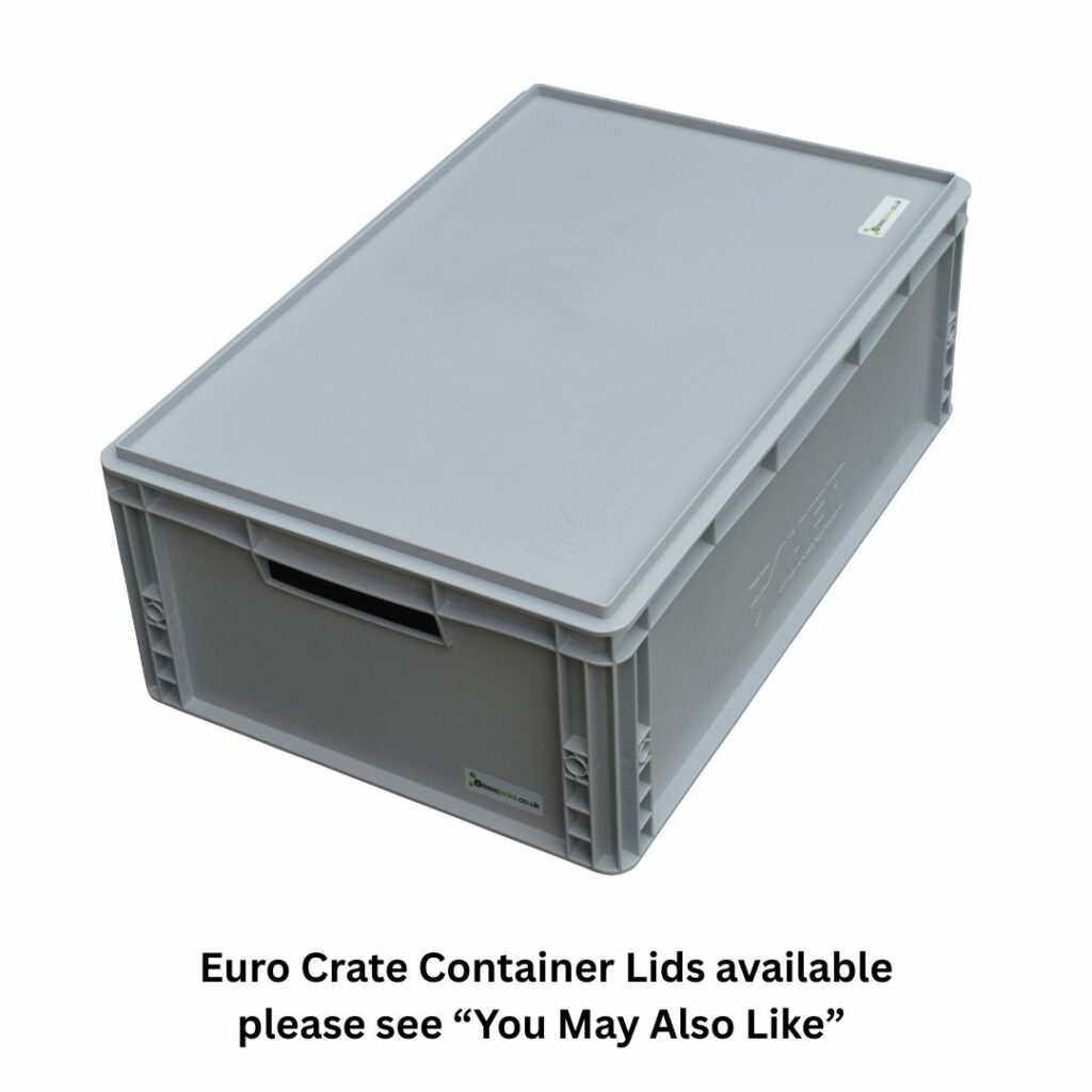 XL Large Euro Container Crate - Stackable Storage | Heavy Duty