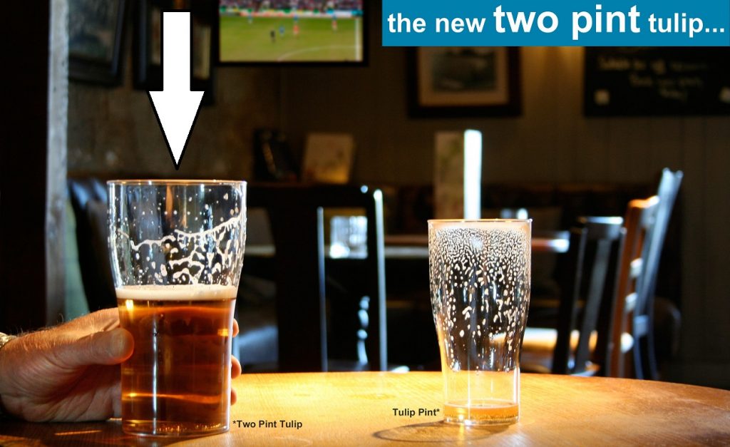 Elite Tulip 2 Pint Plastic Beer Glasses - Unbreakable | Glassjacks Ltd