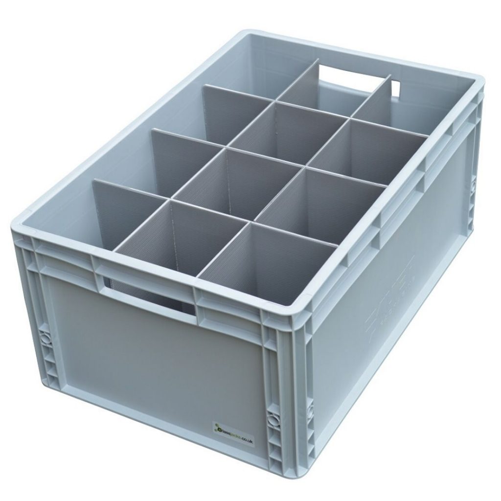 Large Glassware Storage Container, Euro Crate | Glassjacks