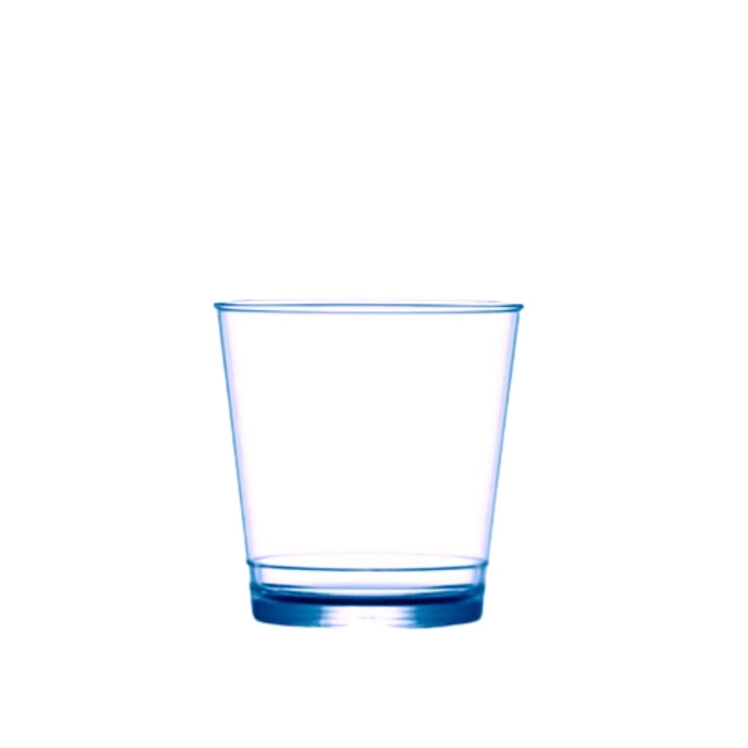 Small Plastic Tumblers, Stackable Blue Plastic Glasses from Glassjacks