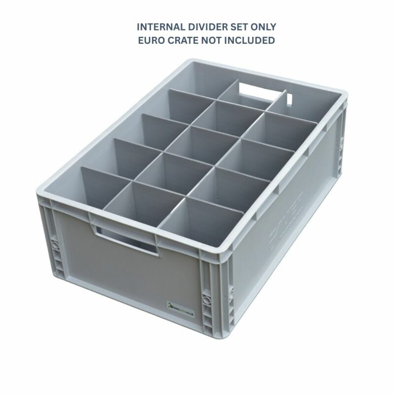 Euro Crate Dividers, Height 200mm, 15 Compartments