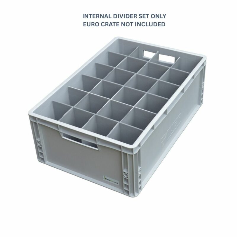 Inner Dividers for Euro Crate Storage, 24 Cells for sale | Glassjacks