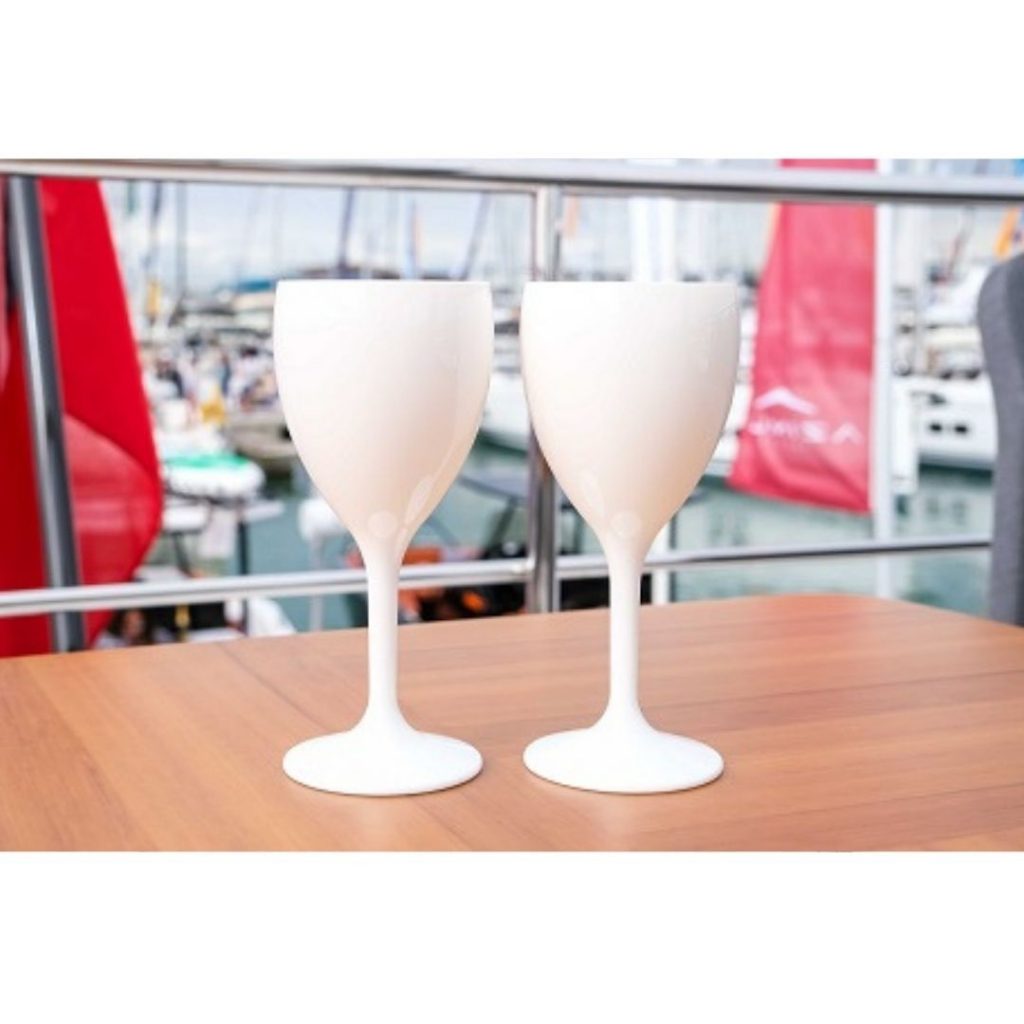 White Plastic Wine Glasses Polycarbonate Glassjack