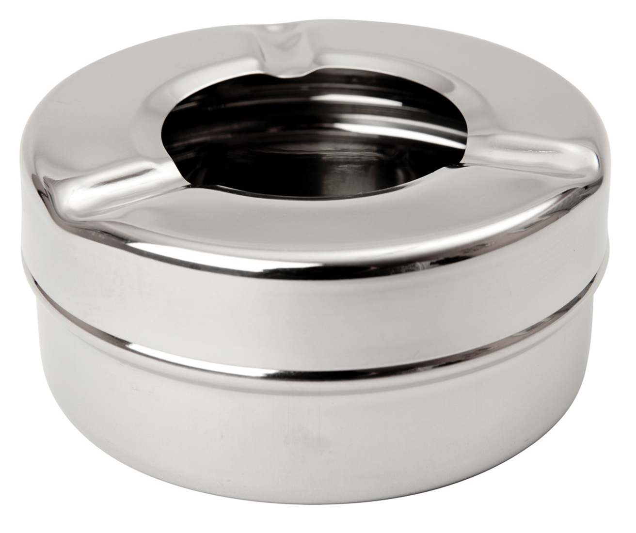 Beaumont Stainless Steel Windproof Ashtray - Barware from Glassjacks