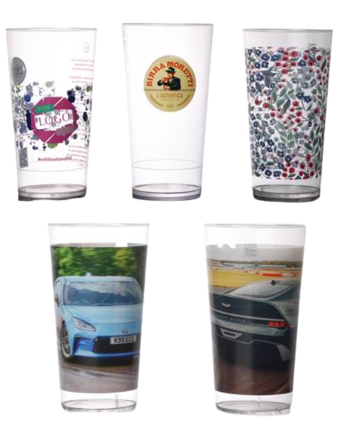 Plastic Printed Drinking Glasses and Cups - Reusable | Glassjacks